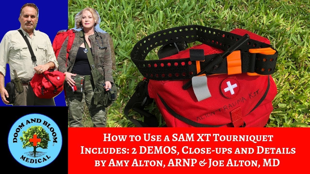 How To Apply A SAM XT Tourniquet: Demonstrations and Detail Close-ups ...