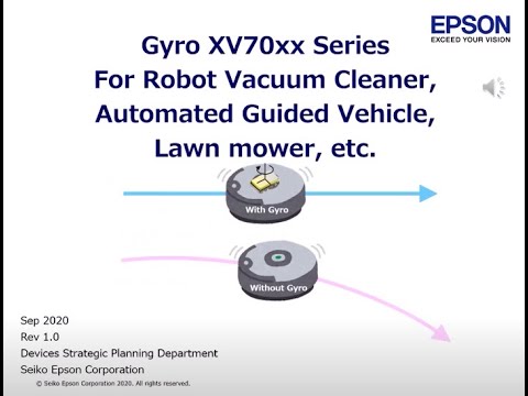 RVC、AGV向けジャイロセンサ XV7000シリーズの紹介 - YouTube