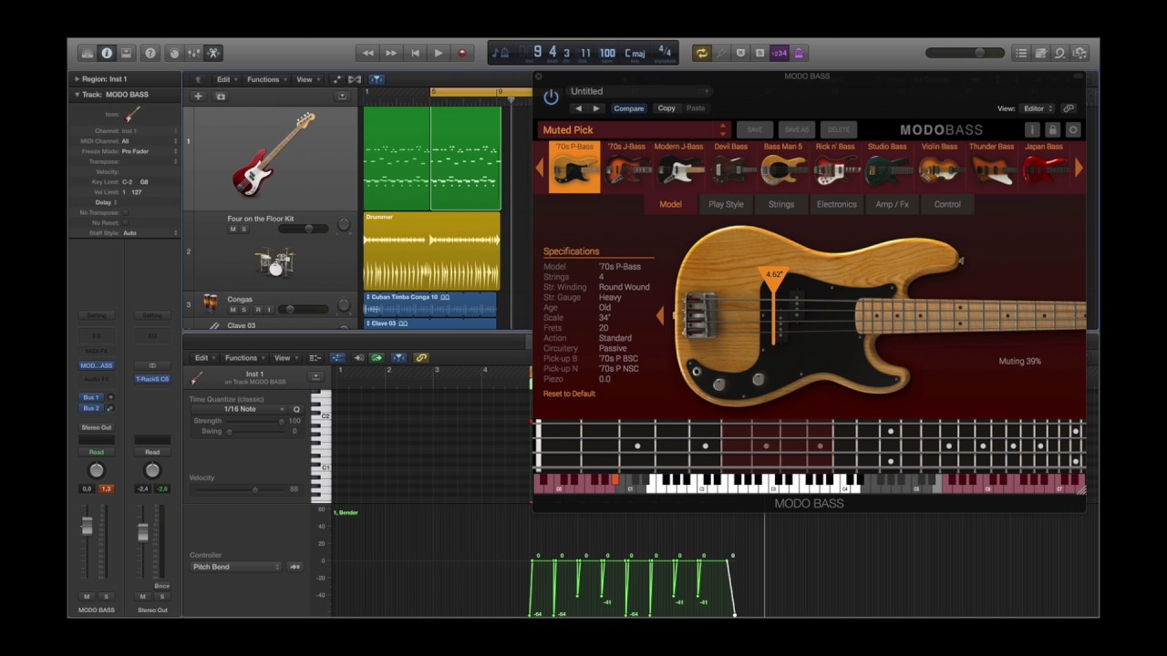 MODO BASS - Slides & Ghost Notes - YouTube