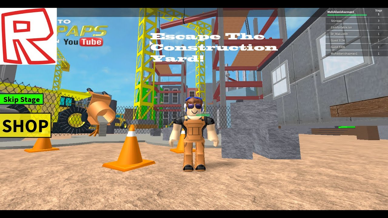 Roblox Escape The Construction Yard(DanishGaming) - YouTube