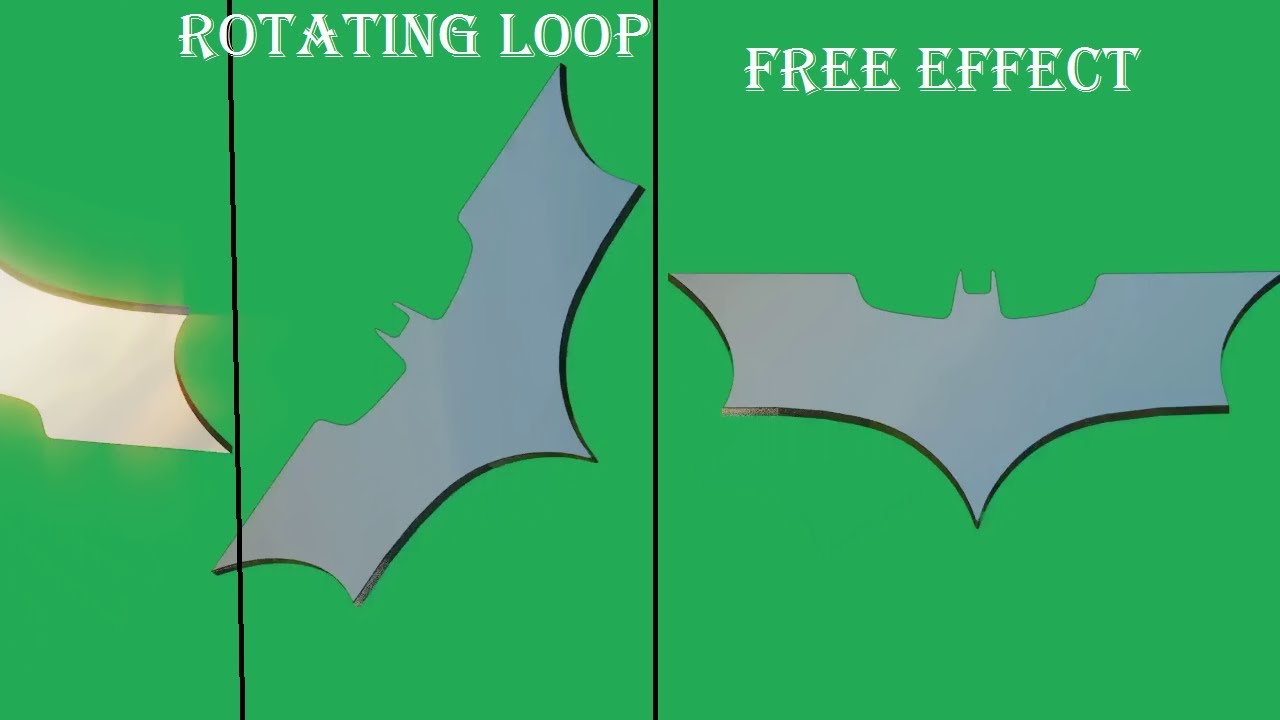 Green Screen Batman Batarang Animation Effect-Free Chroma Key Effect ...