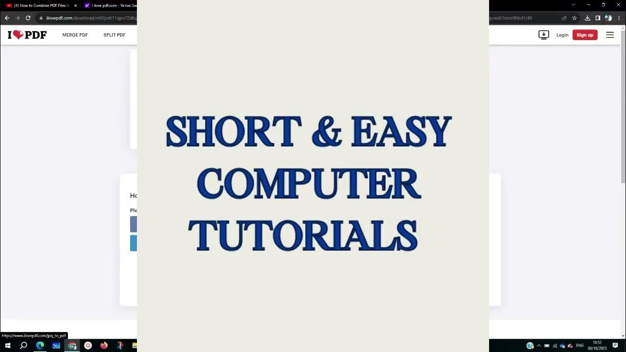 How to Convert PowerPoint into PDF using 'I love PDF.com - YouTube