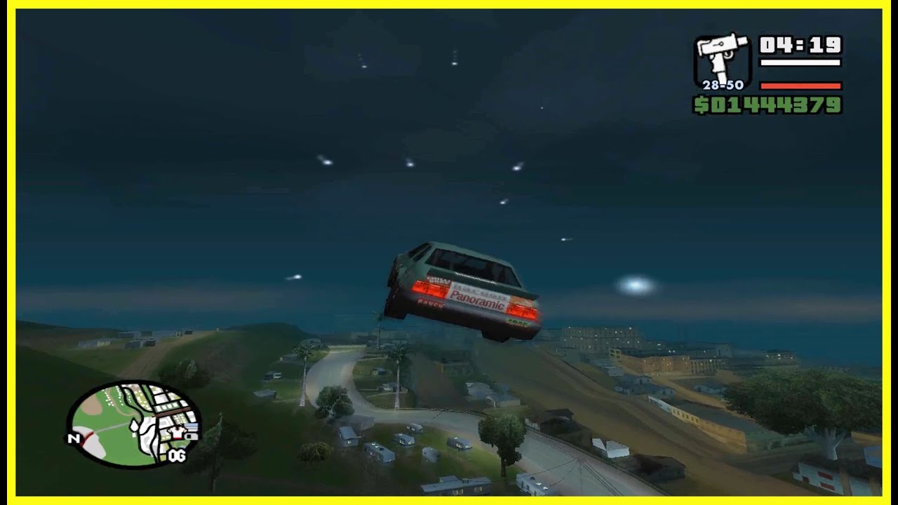 The car flies GTA San Andreas - YouTube