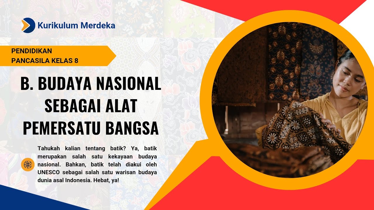 Materi Pendidikan Pancasila Kelas 8 Semester 2 || B. Budaya Nasional ...