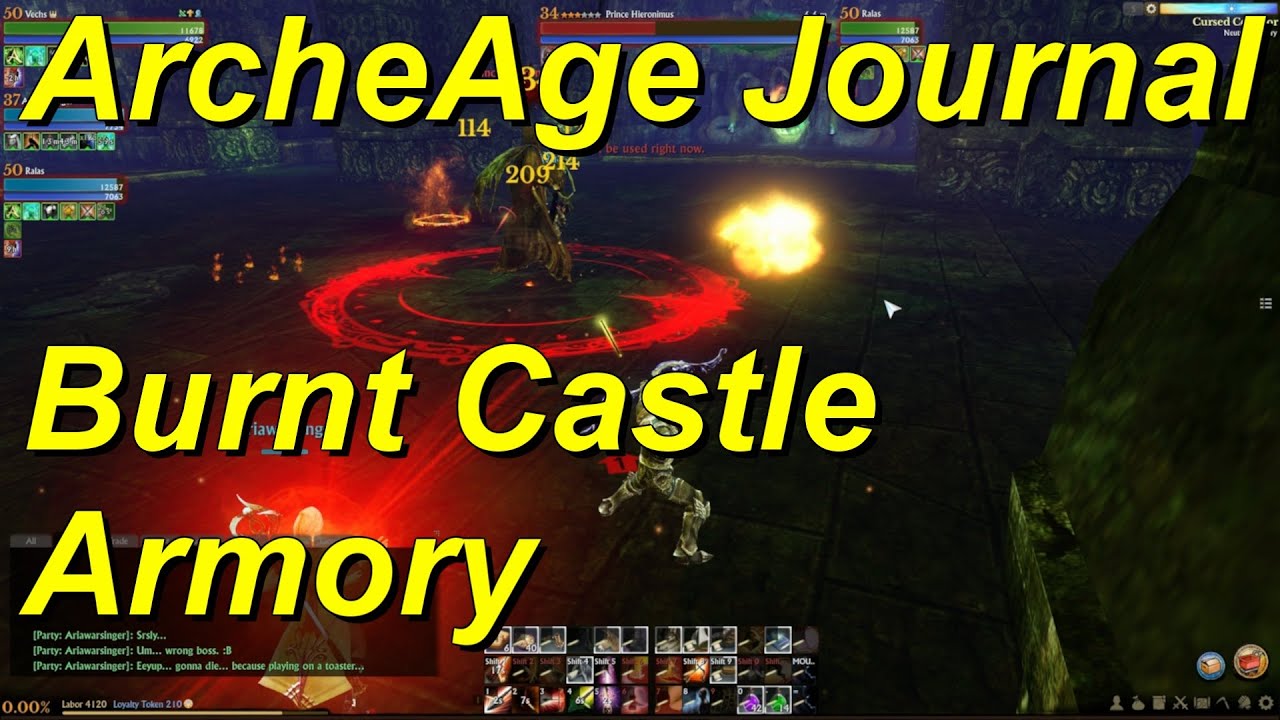 ArcheAge Journal Entry 09 Burnt Castle Armory Walkthrough with Mentor ...