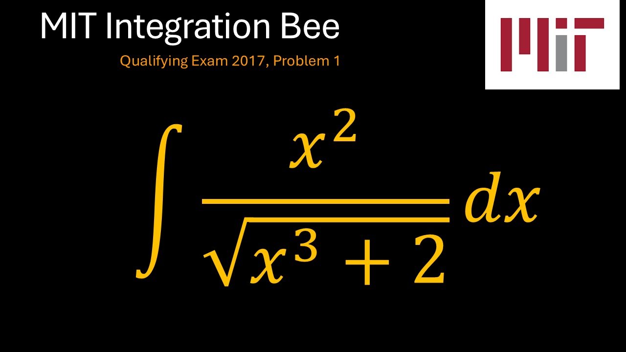 MIT 2017 Integration Bee Qualifying Exam, Problem 1 - YouTube