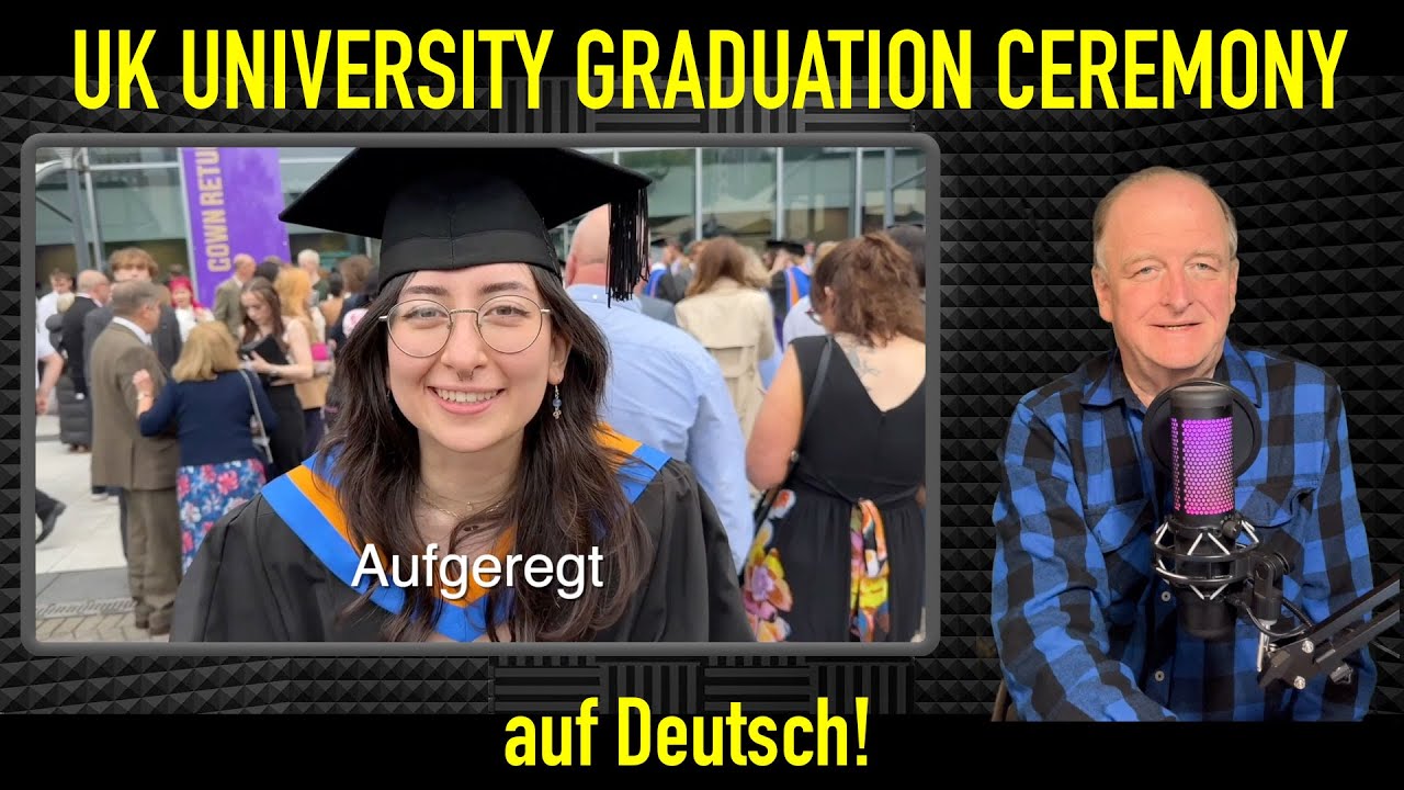 GRADUATION CEREMONY LEEDS BECKETT UNIVERSITY in German & English with ...