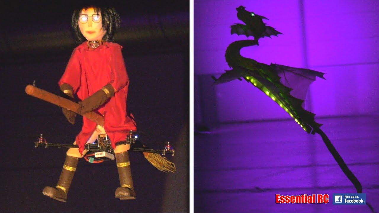 FANTASTIC Radio Controlled (RC) HARRY POTTER and DRAGON BATTLE ! - YouTube