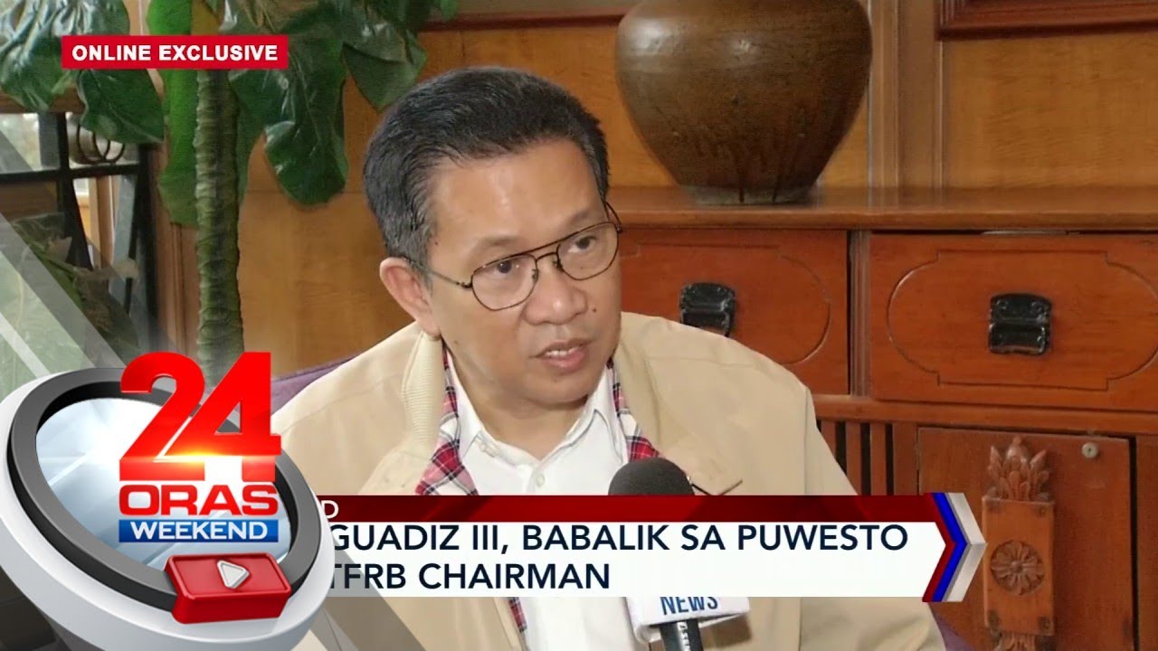 Teofilo Guadiz III, babalik sa puwesto bilang LTFRB Chairman | 24 Oras ...