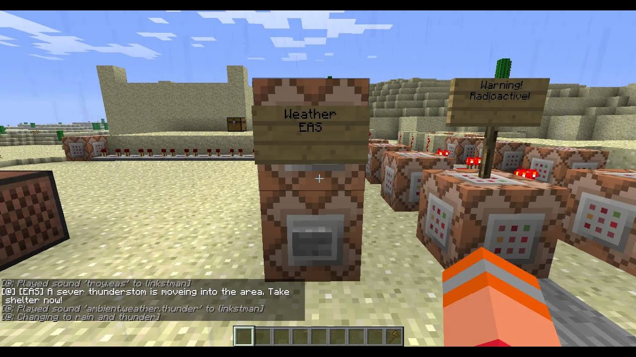 Weather Alert with my Minecraft resource pack. - YouTube