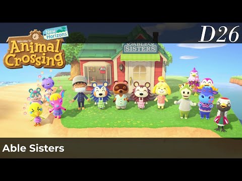 Animal Crossing: New Horizons | Day 26 | Able Sisters - YouTube