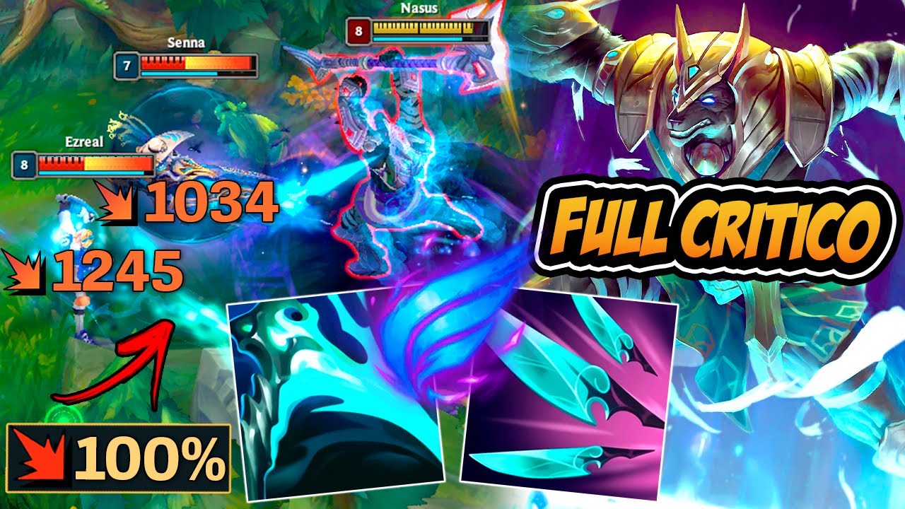 NASUS FULL CRITICO BUILD DE UM HIT É INSANAMENTE QUEBRADO - LEAGUE OF ...
