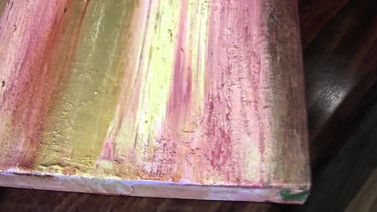 Fine textured painting on canvas - YouTube