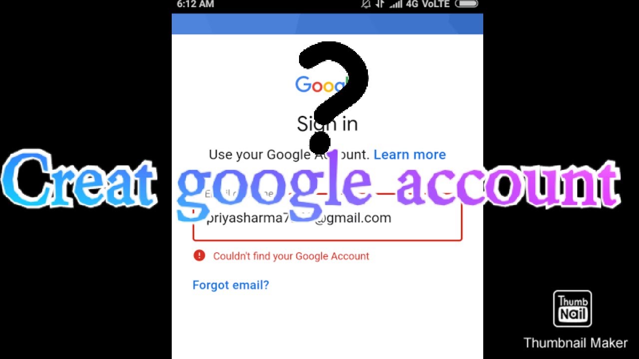 how to creat account in google - YouTube