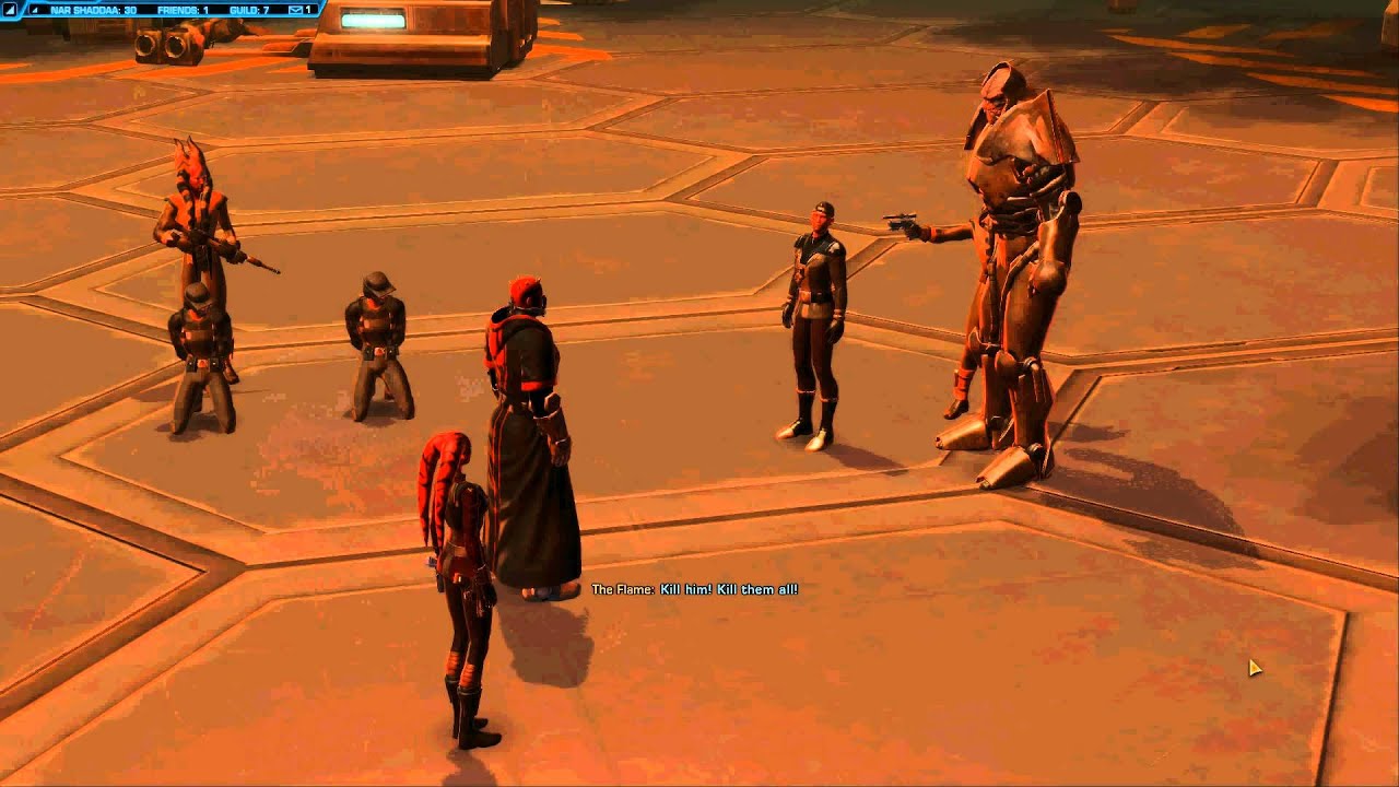 SWTOR Sith Marauder gameplay The flame quest - YouTube