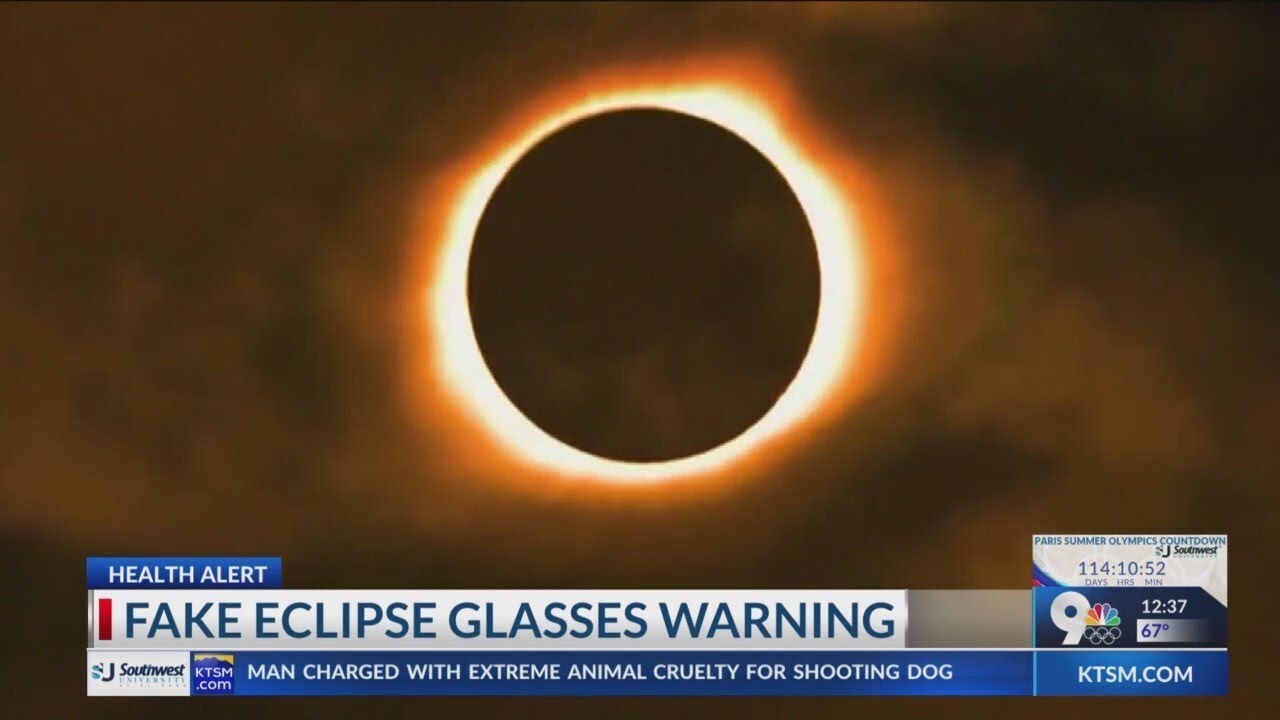 How to spot fake eclipse glasses - YouTube