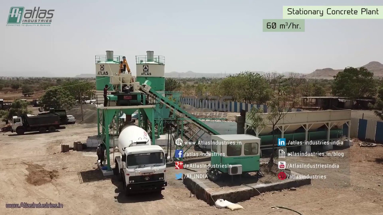 Concrete Batch Plant Operation - Ready Mix Machine | Mixing plant - YouTube