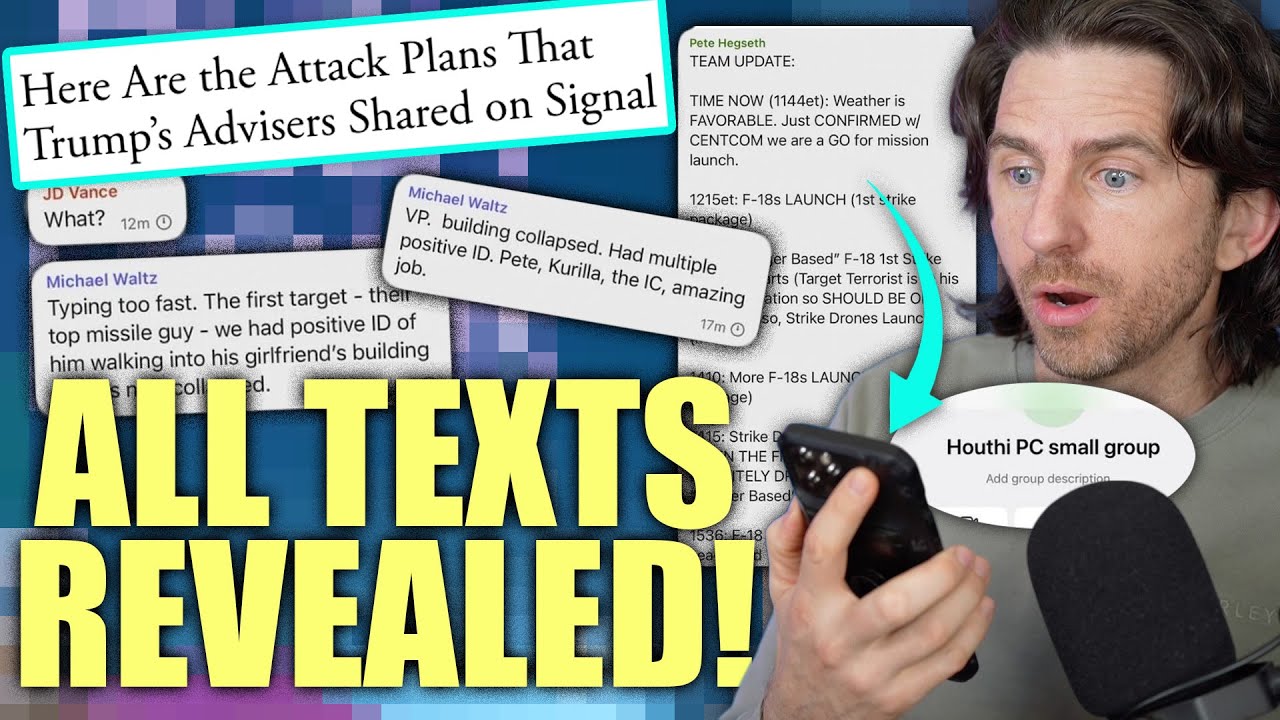 Trump Admin GROUP CHAT Texts Made Public Showing Tulsi Gabbard & Others ...
