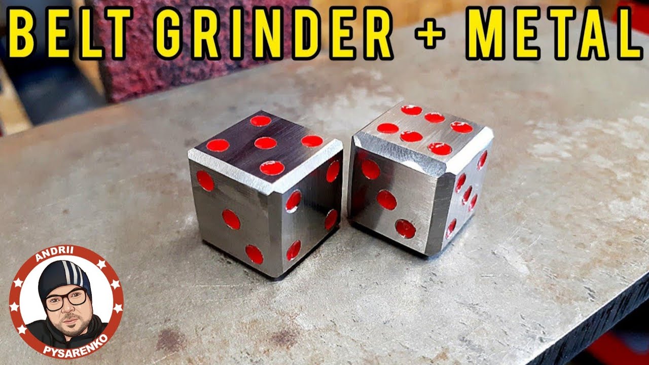 Making Dice From Metal On A Belt Grinder || DIY Project - YouTube