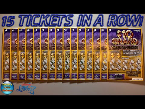 15 TICKETS IN A ROW PLAYED! $10 GRAND SCRATCH OFFS FROM ARIZONA LOTTERY ...