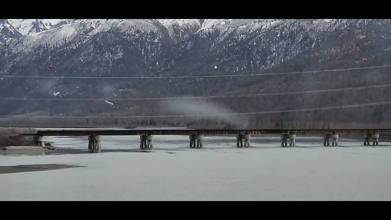 Alaska railroad bridge knik river Glenn highway Alaska - YouTube