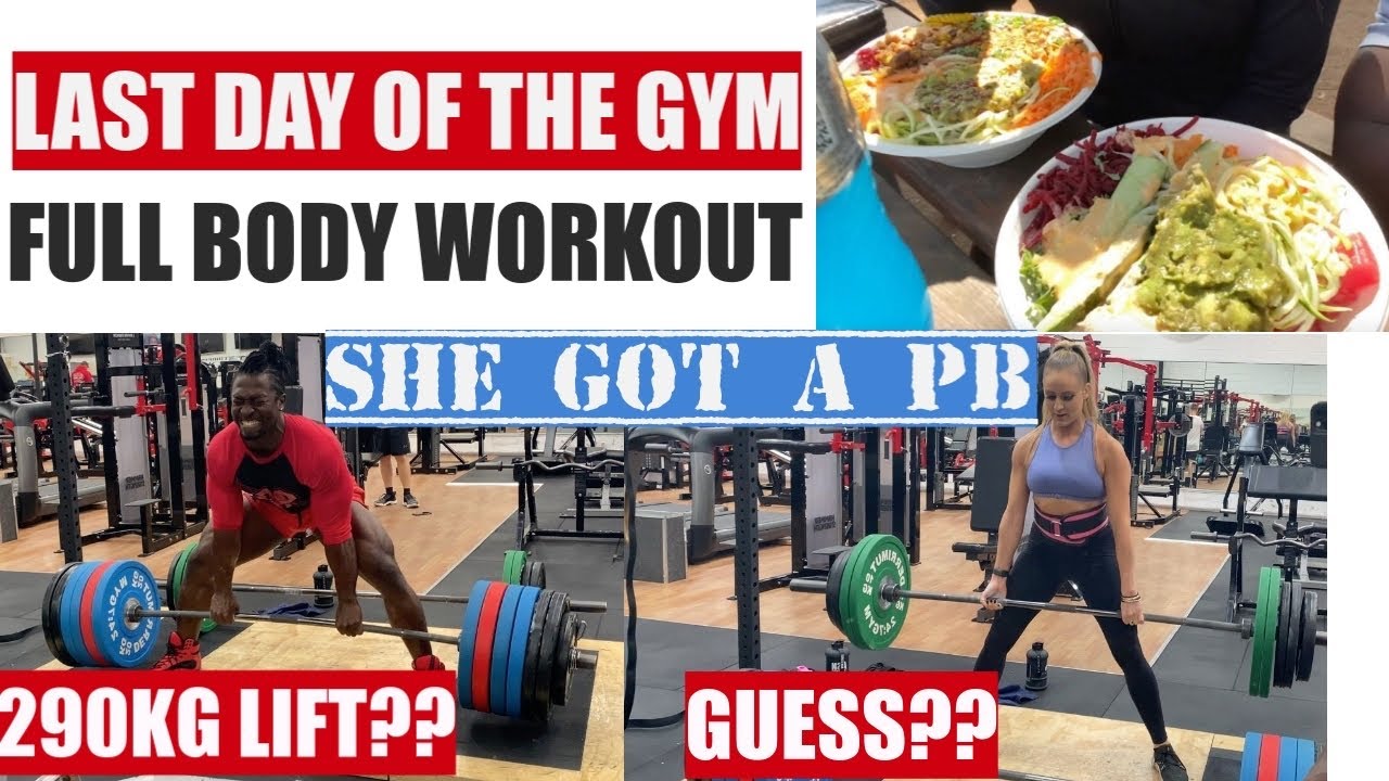 FULL BODY WORKOUT FOR MEN AND WOMEN - THE LAST DAY OF THE GYM!(sets and ...