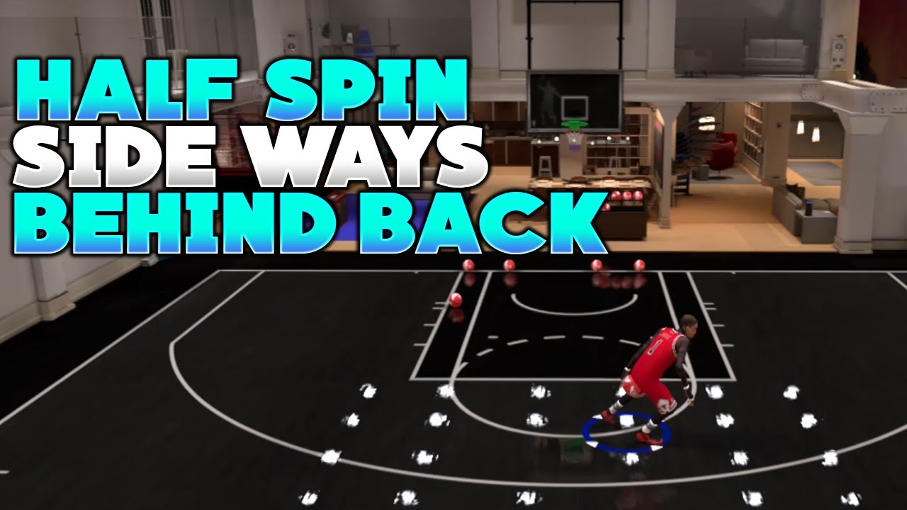 NBA 2K20 HALF SPIN SIDE WAYS BEHIND THE BACK DRIBBLE TUTORIAL AFTER ...