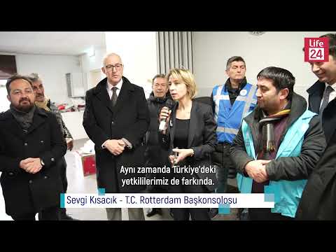 Rotterdam Belediye Başkanı Ahmed Aboutaleb - Rotterdam Başkonsolosu Sevgi Kısacık-Mevlana Camii