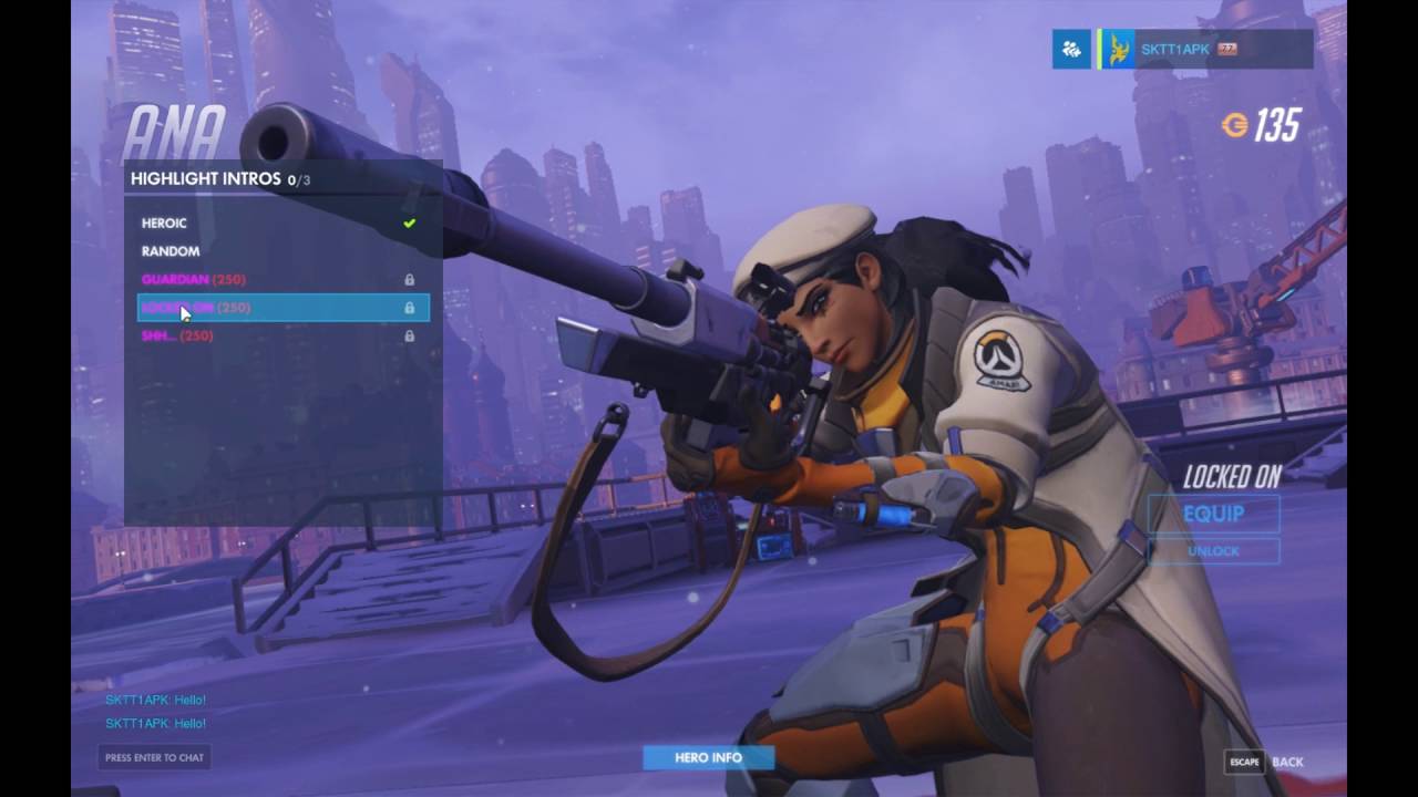 [OVERWATCH] Ana Horus Skin Spotlight - YouTube