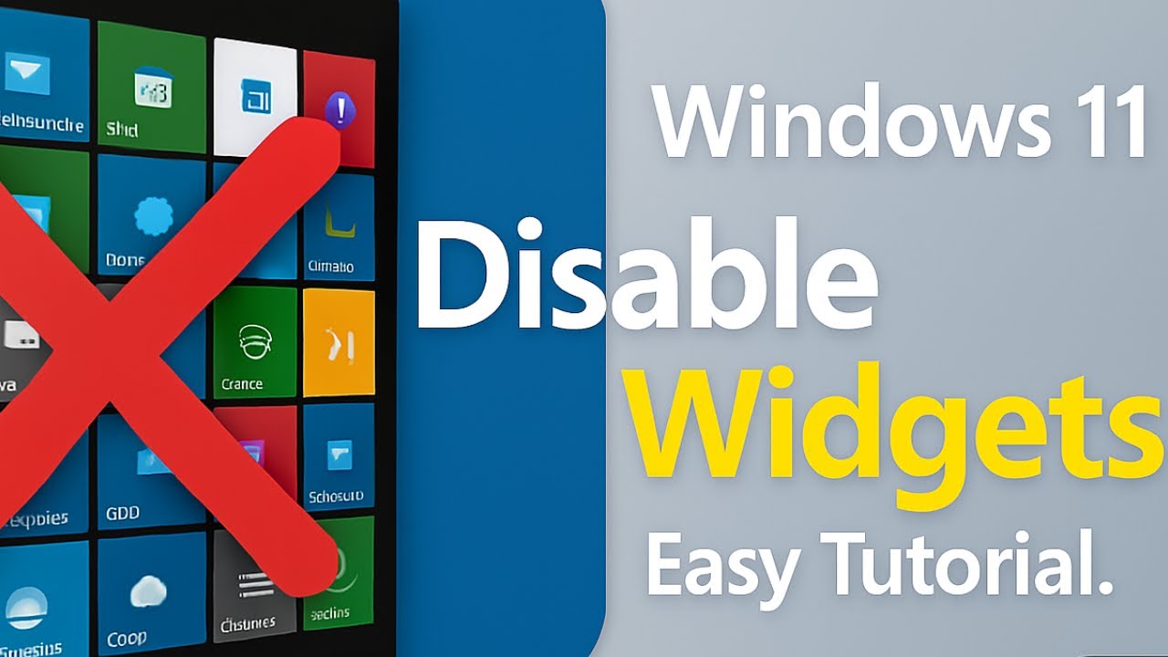 How to Easily Disable the Windows 11 Widgets Board - YouTube