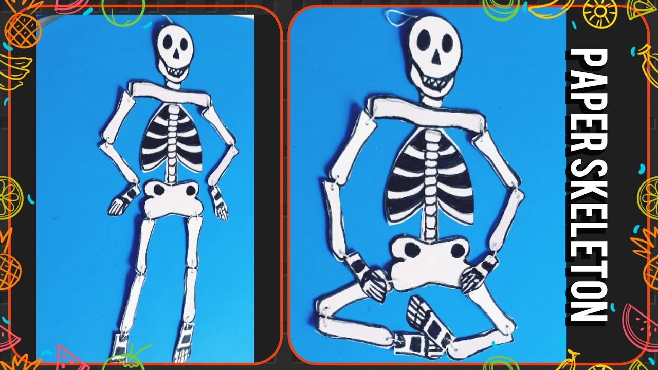 How To Make A Paper Skeleton Crafting A Model Of Paper Skeleton