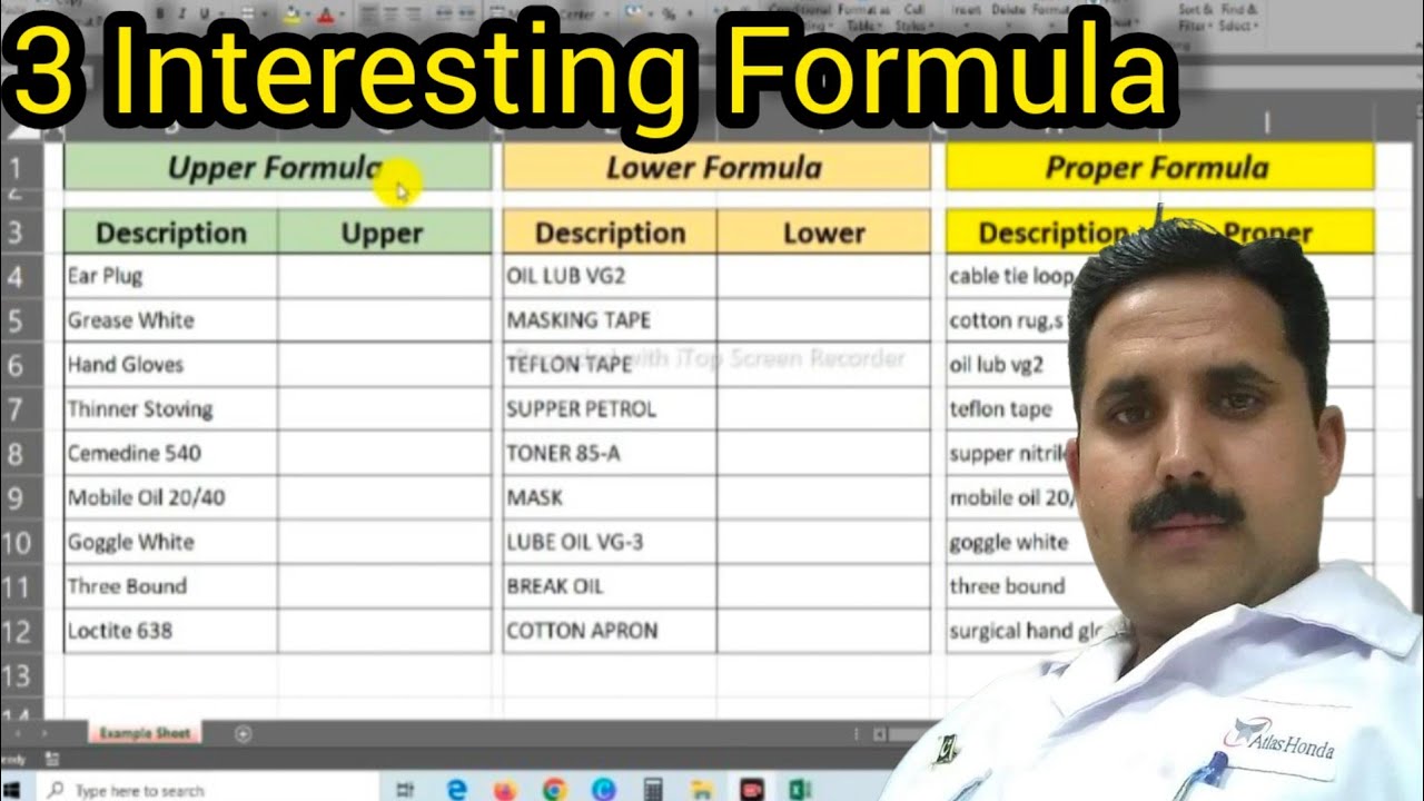 3 Interesting Formula For Excel Sheet - YouTube