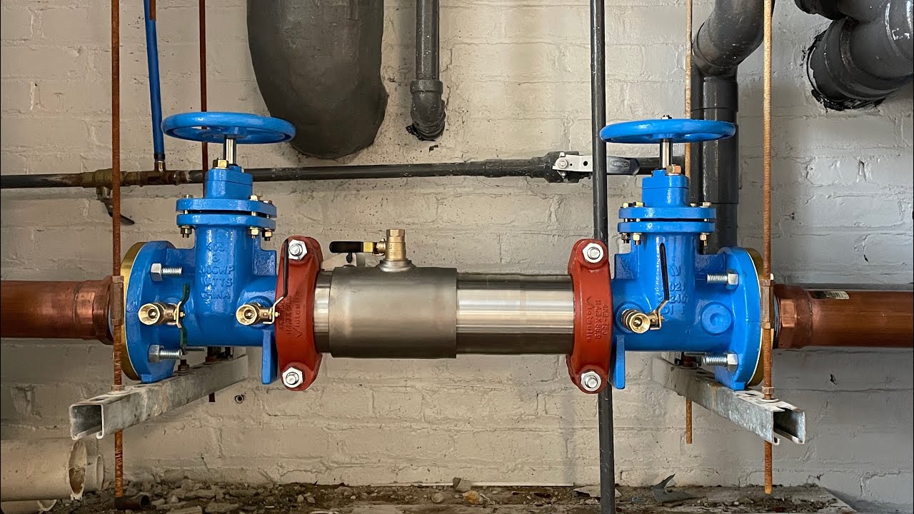 Installation 3” Watts 957 OSY Backflow Prevention Device Before Heading ...
