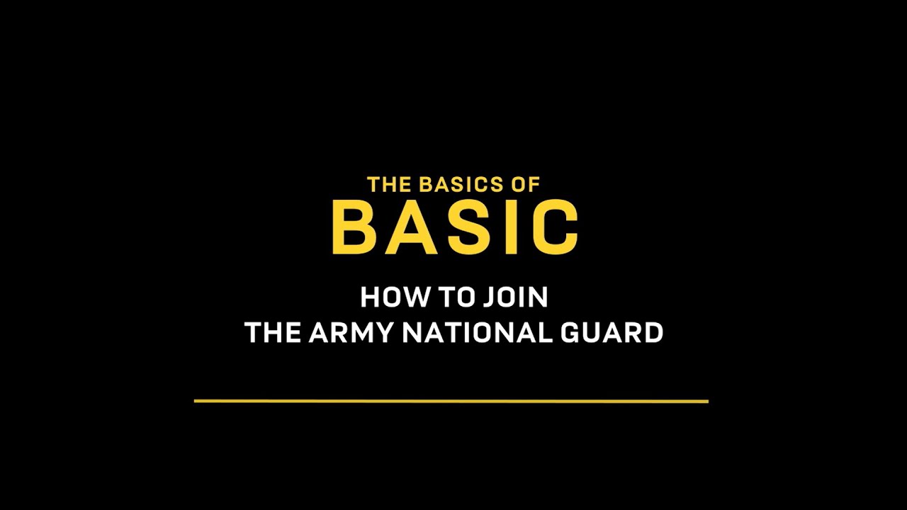 How To Enlist in the Army National Guard - YouTube