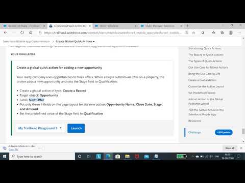 Create Global Quick Actions - YouTube