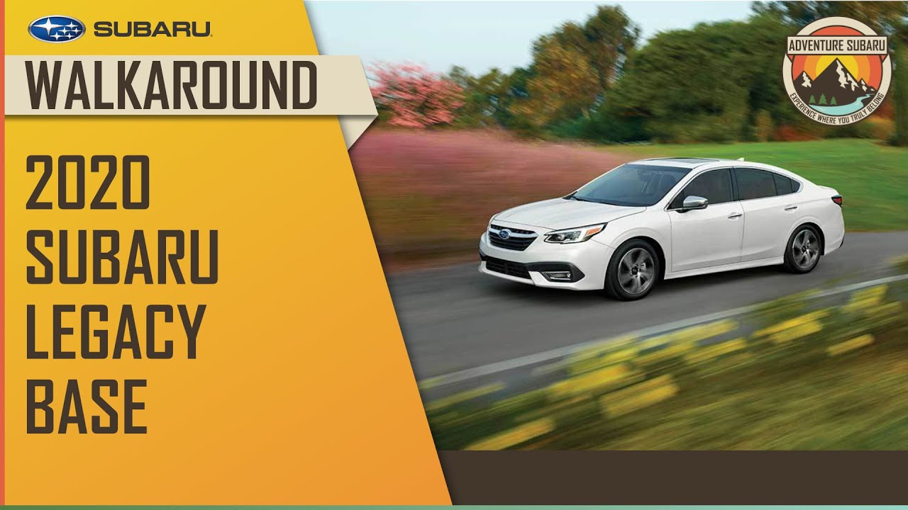 Virtual Walkaround: 2020 Subaru Legacy Base - YouTube
