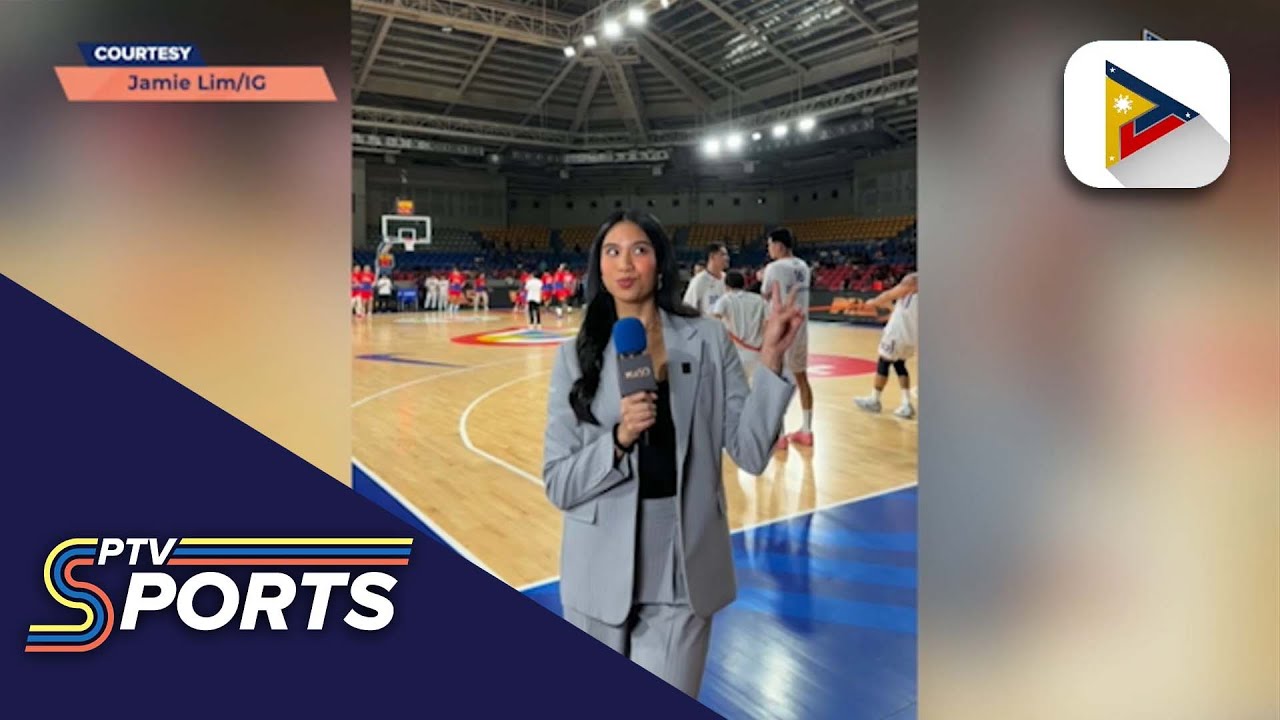 Karate Champion Jamie Lim, isang PBA courtside reporter na - YouTube