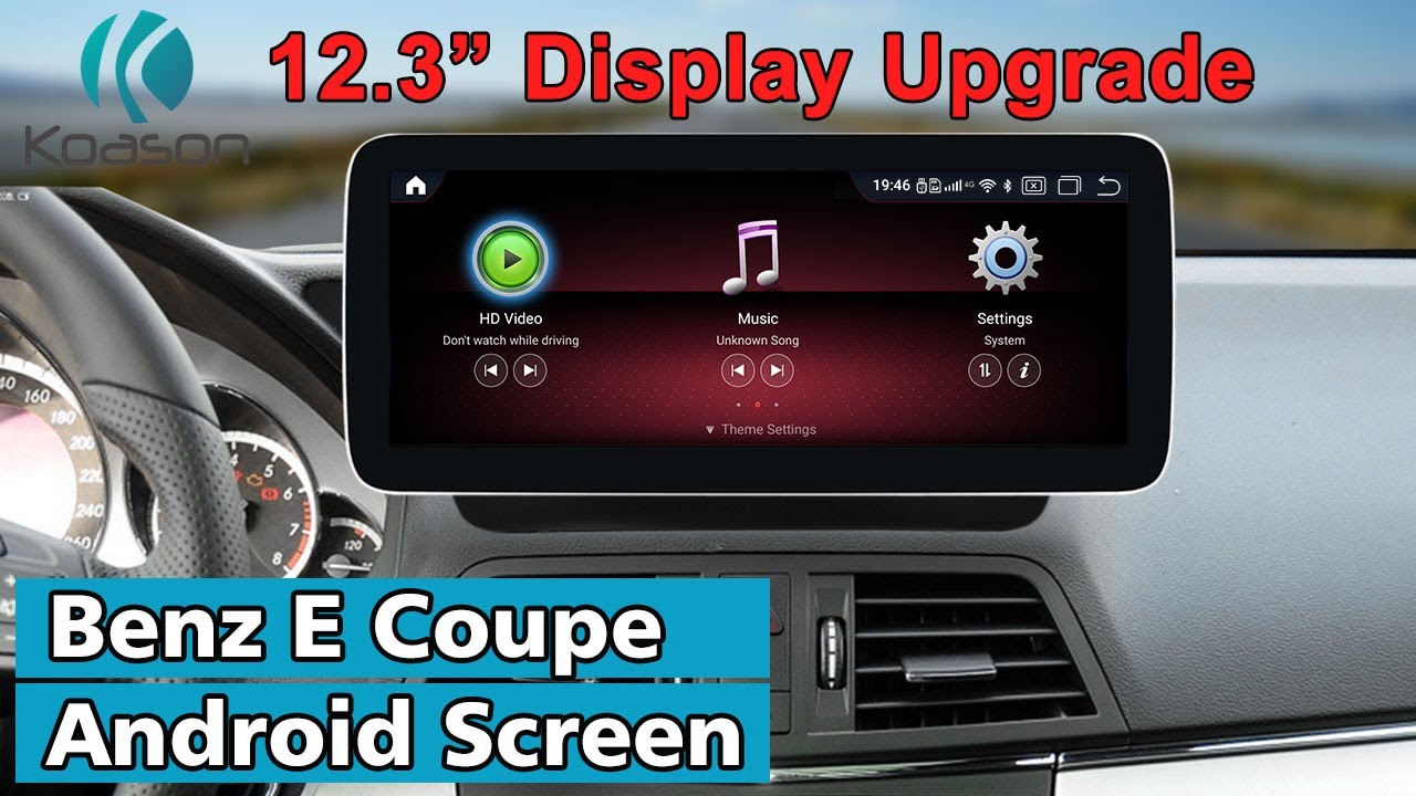 Mercedes Benz E class Coupe W207/C207 W212 Android Screen Upgrade CarPlay | Koason 12.3" Display ...