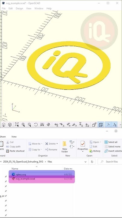 OpenScad: Extruding SVG #3dprinting #svg - YouTube