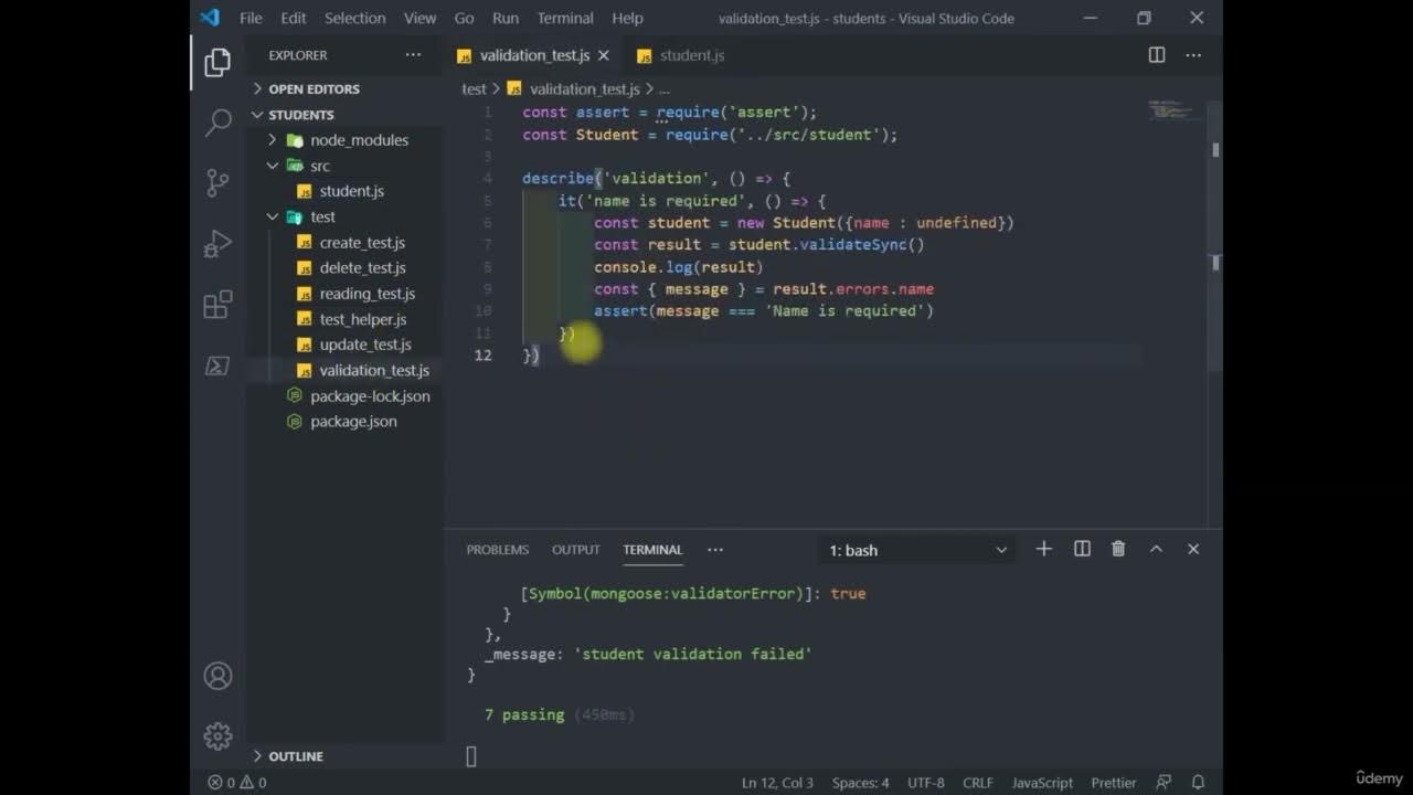 27 Mongoose Validation 3 - Operators in MongoDB, mongoose, NoSQL Course - YouTube