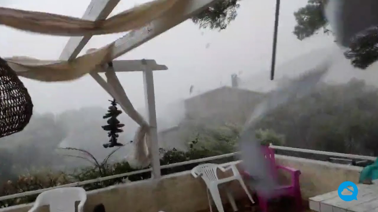 Devastating storm causes chaos in Corsica, France - YouTube