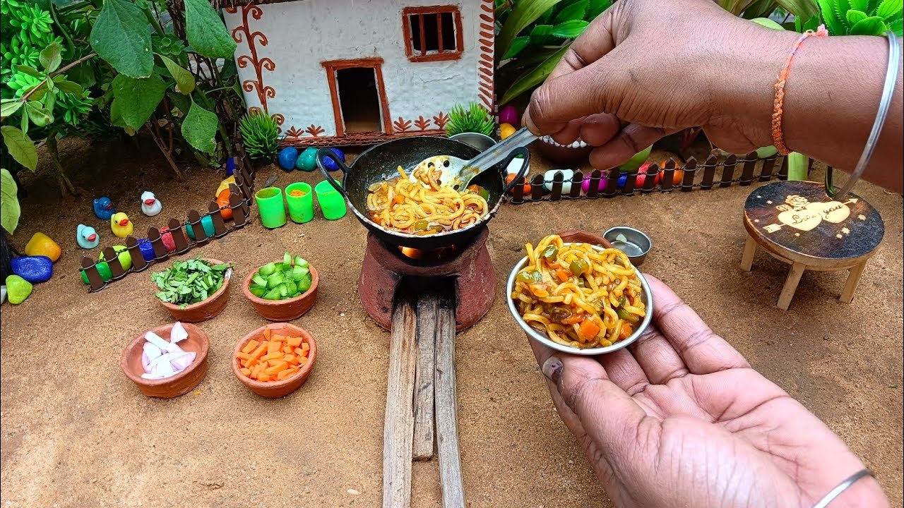 Miniature Maggi Masala Recipe | How To Make Vegetable Maggi Recipe ...