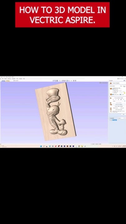 How to 3d Model in Vectric Aspire. #vectric #short #3dmodeling #aspire ...