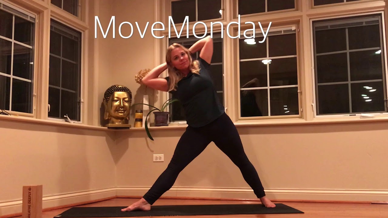 Move Monday Sneaky Strength Yoga - 1 min or less - YouTube