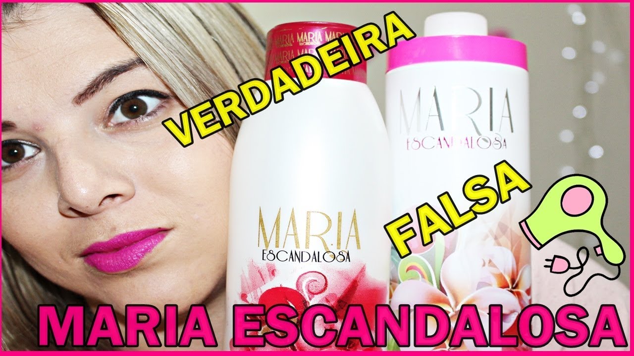 COMPARAÇÃO MARIA ESCANDALOSA FALSA E VERDADEIRA - YouTube