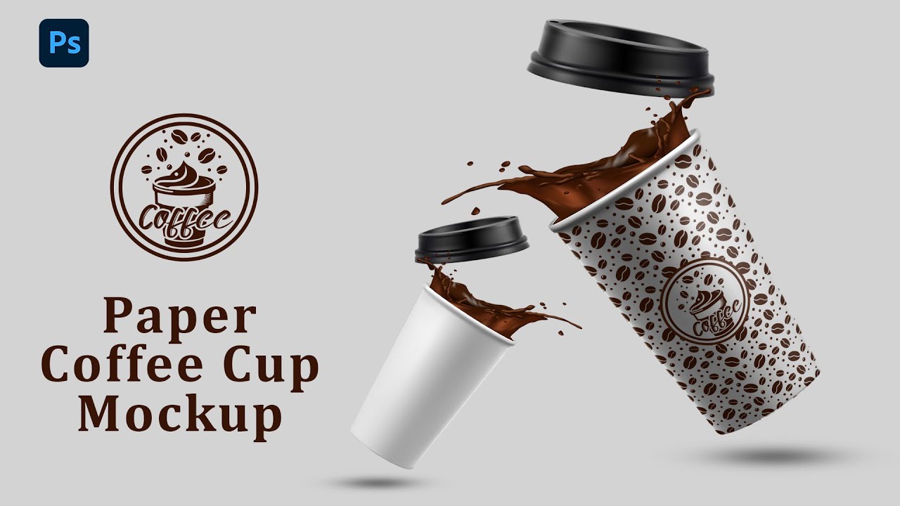 How To Create A Paper Coffee Cup Mockup In | Photoshop Mockup Tutorial ...