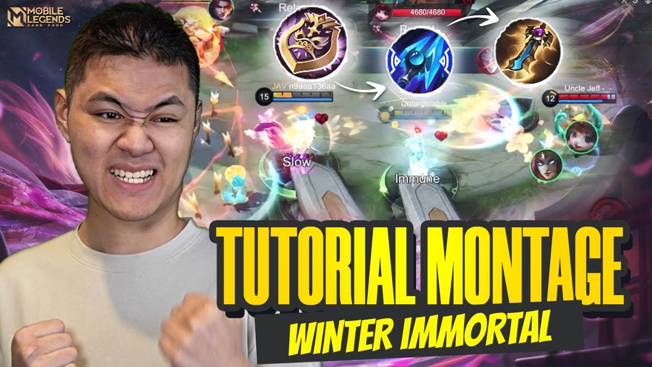TUTORIAL MONTAGE ITEM WINTER + IMMORTAL TERMUDAH ILMU PRO PLAYER ...