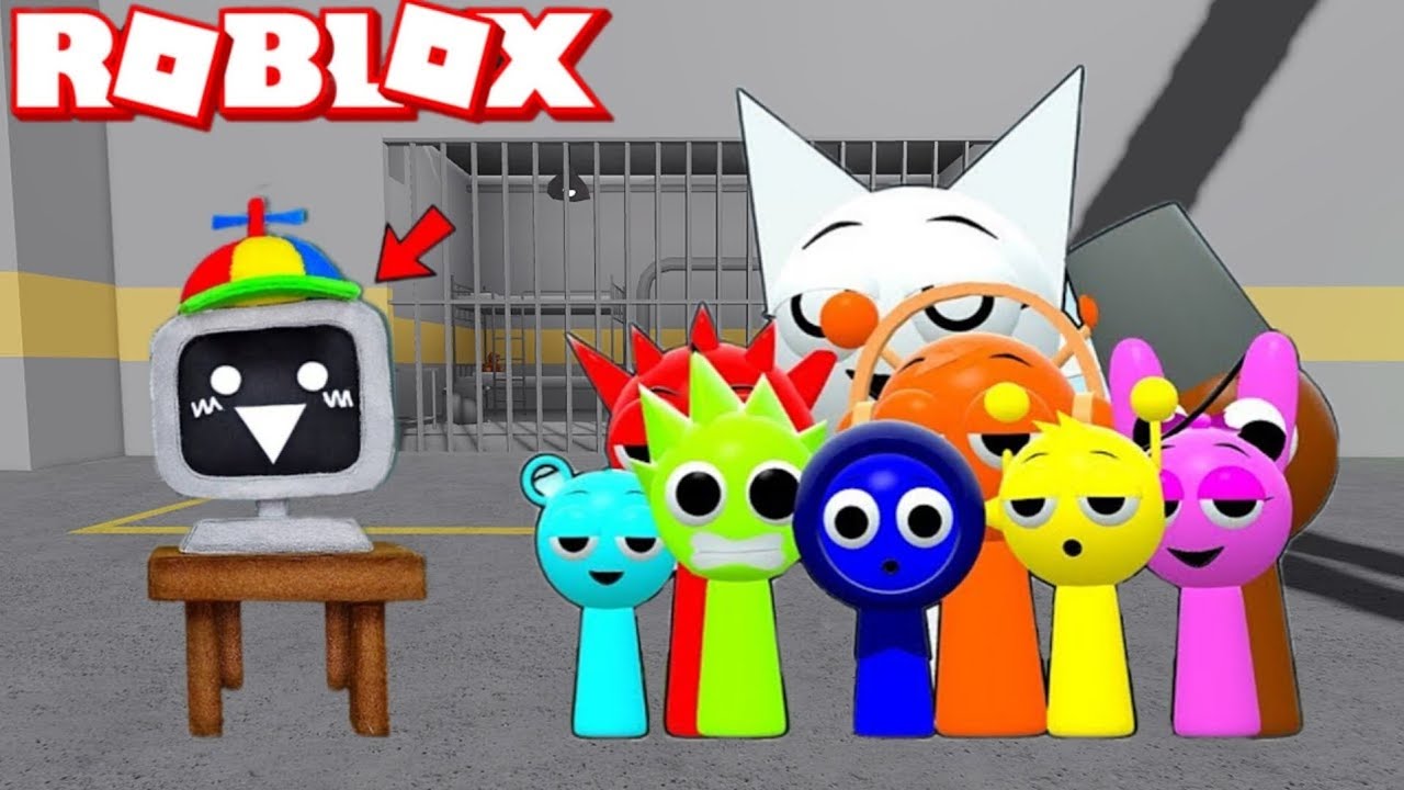 Sprunki Mr Fun Computer Plays Sprunki Prison Run Obby | ROBLOX ...