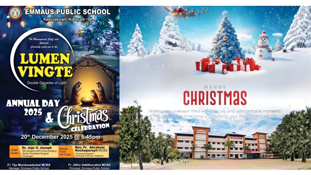 Lumen Vingte || Annual Day & Christmas Celebration | Emmaus Public ...