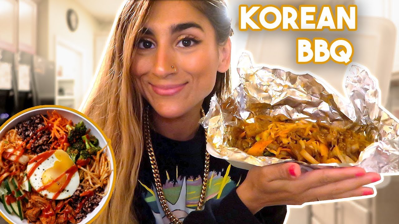 Trying Korean BBQ Mukbang! Spicy Pork :P - YouTube